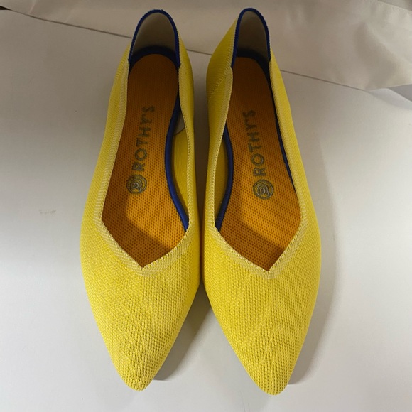 Rothy's | Shoes | Rothys The Point Flats Retired Marigold Yellow Ballet ...